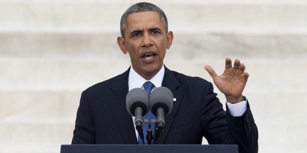 Obama March On Washington Speech Delivered At Lincoln Memorial (FULL ...