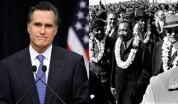 Romney Lied About Father Marching With Martin Luther King Jr | HuffPost ...