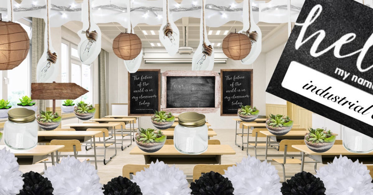 Industrial Chic Classroom Brown Classroom Decor Theme For Elementary