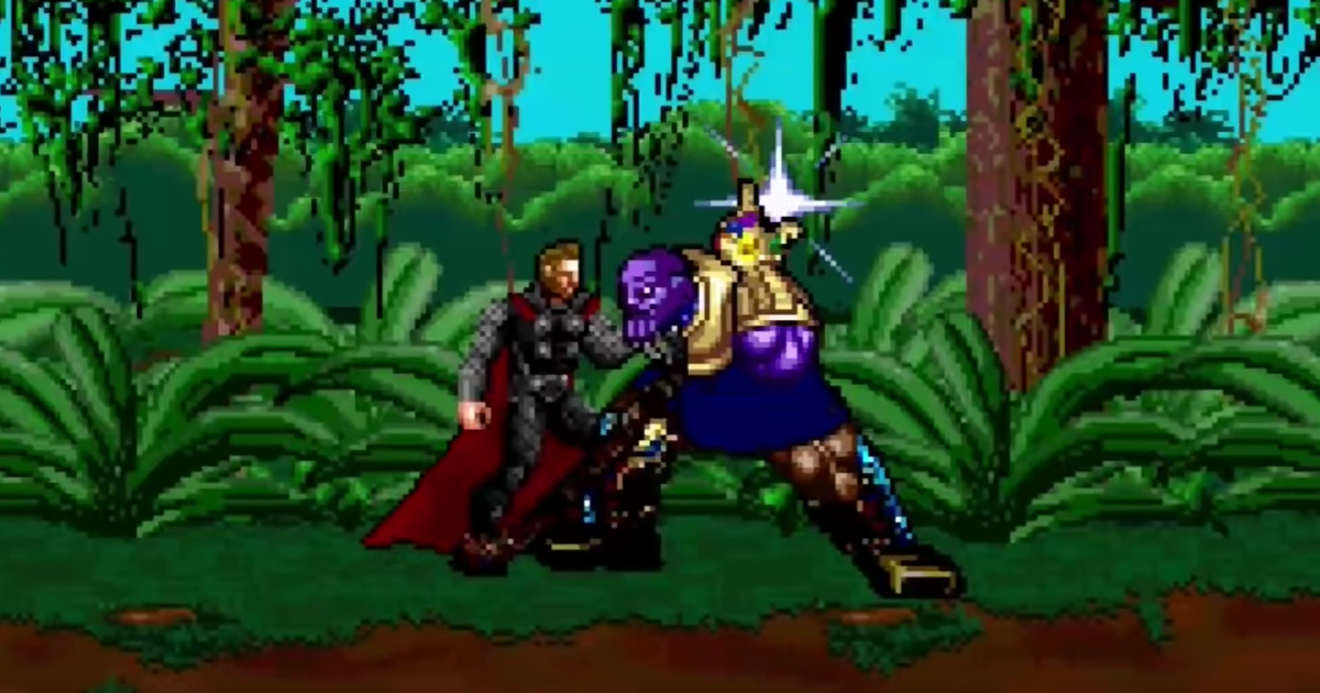 The End Of 'Avengers: Infinity War' Is Heartbreaking Even In 16 Bits ...