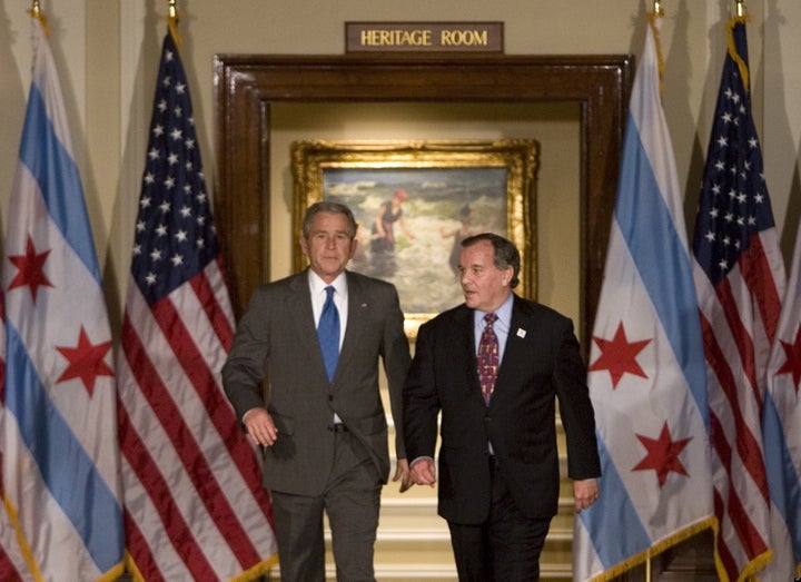 George W. Bush In Chicago: Praises Mayor Daley's Leadership | HuffPost ...