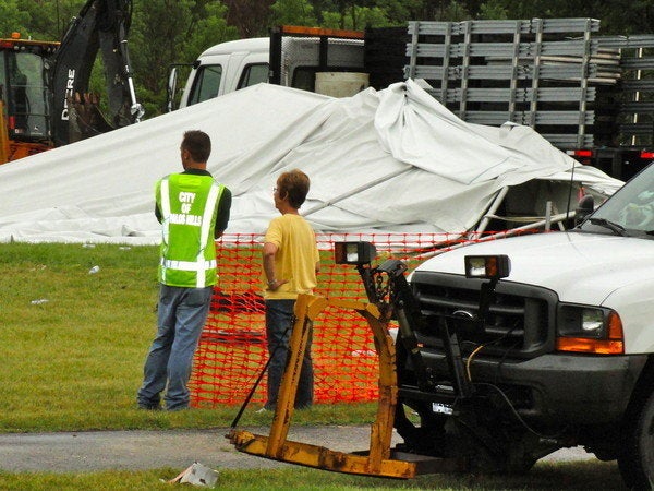 Storm Causes Tents To Collapse At Suburban Festival, Workers Injured ...