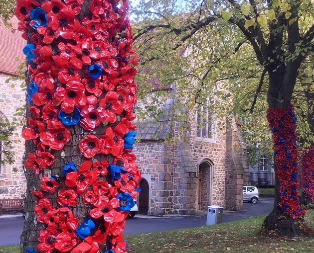 These 1,687 Remembrance Poppies Were Made From Old Plastic Bottles ...