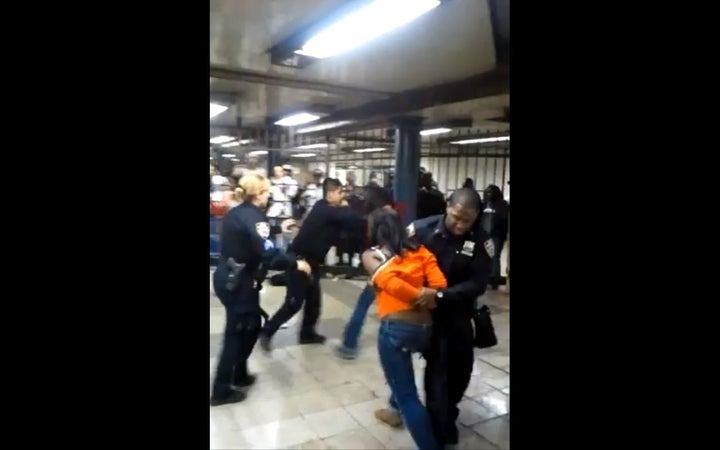 Young Women Smack Police Officers During Subway Arrest (VIDEO ...