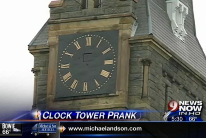 Georgetown Healy Hall Clock Prank Called Unsafe By University | HuffPost DC