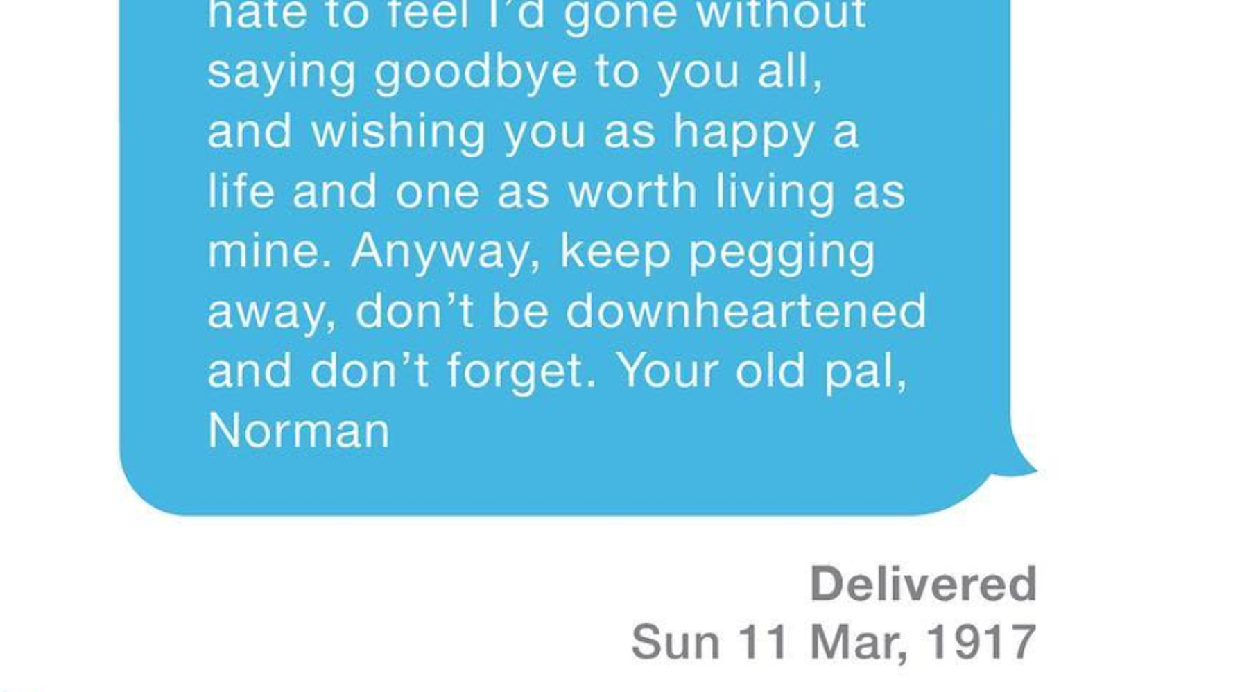 Here's What Letters From The Trenches of WW1 Look Like As Texts ...