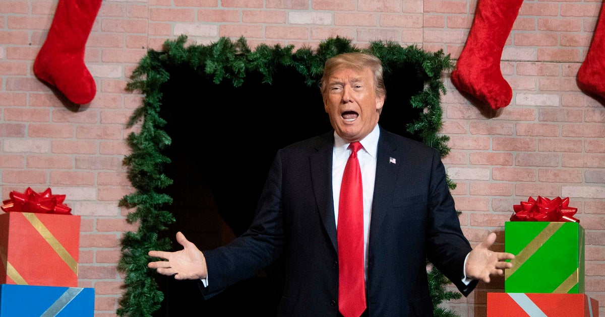 Trump Emerges From A Big Fake Christmas Fireplace, And The Jokes Write ...