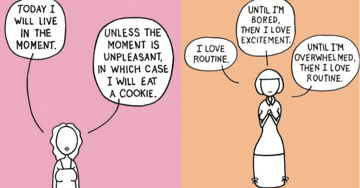 21 Too-Real Cartoons About The Struggle To Practice Mindfulness ...