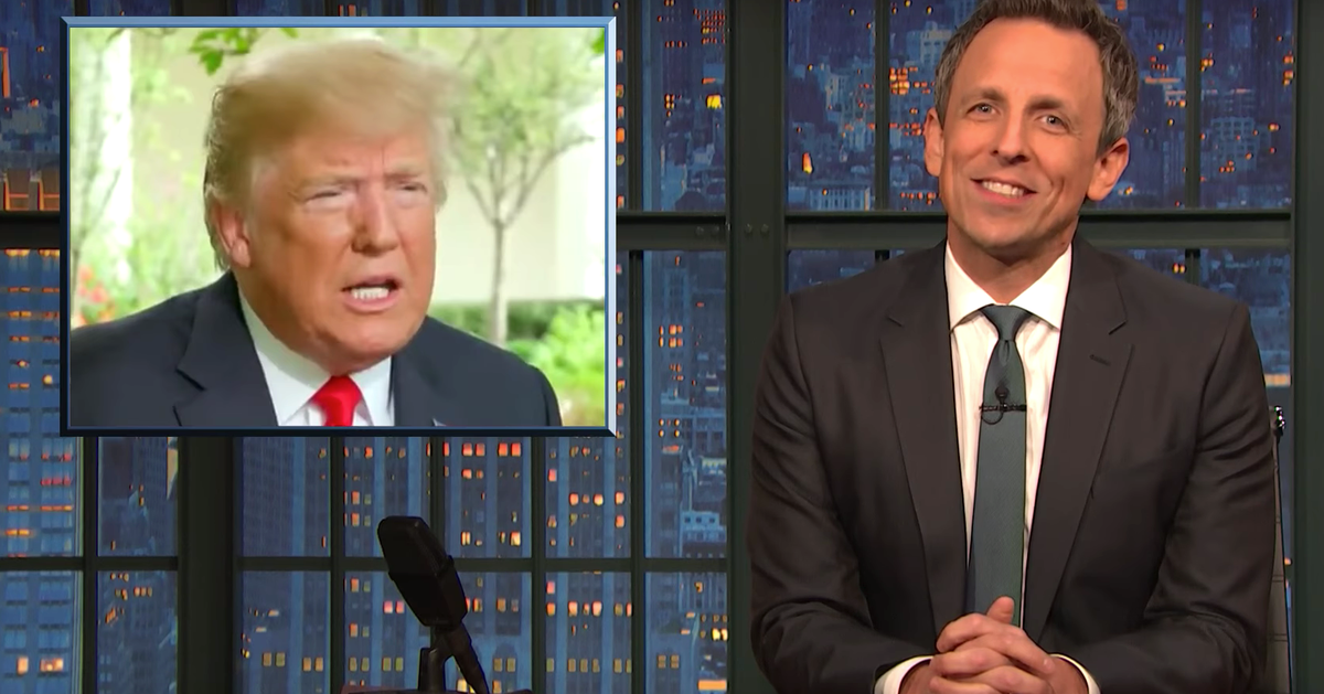 Donald Trump Flips Out During Seth Meyers' Segment On Flipping ...