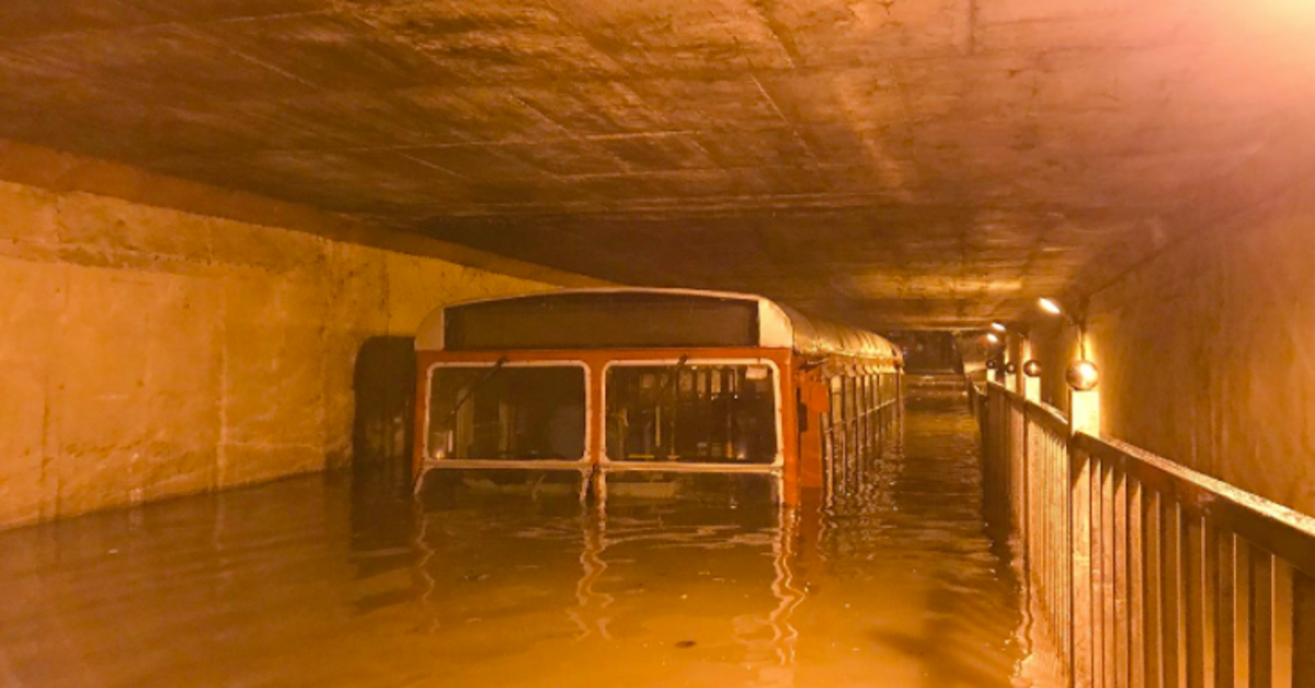 Scary Photo Of Submerged Bus In Underpass Sums Up The Havoc Caused By ...
