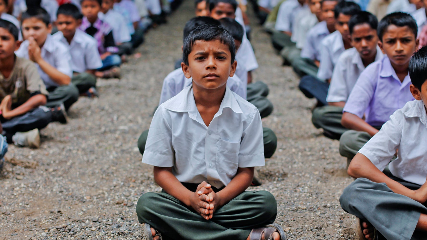 Poor Children In Indian School