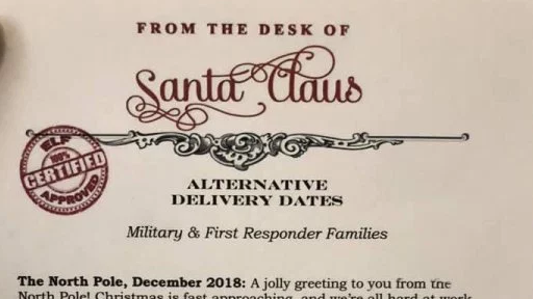 Mum Creates 'Alternative Delivery' Letter From Santa For Parents Who ...