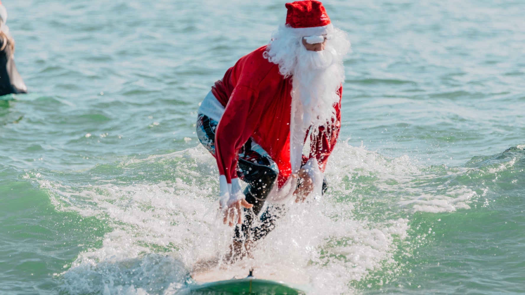 Aussie Surfing Santa