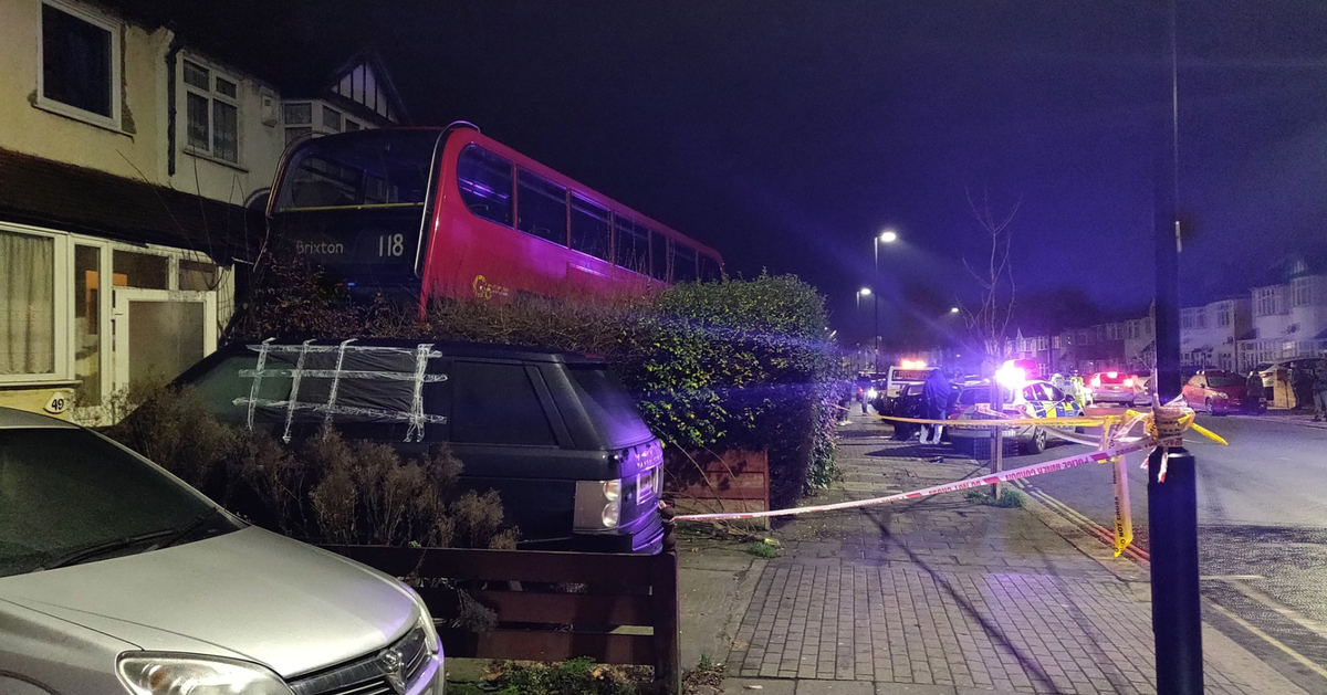 London Double-Decker Bus Crashes Into Front Garden | HuffPost UK News