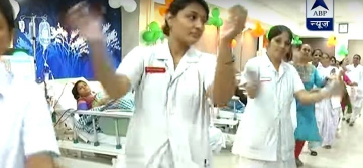 WATCH: Medical Staff At Gujarat Hospital Perform Garba Inside The ICU ...