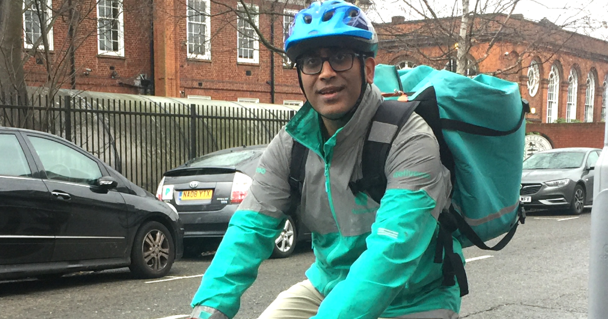 Man Who Became Deliveroo Cyclist To Lose Weight Is Giving All His ...