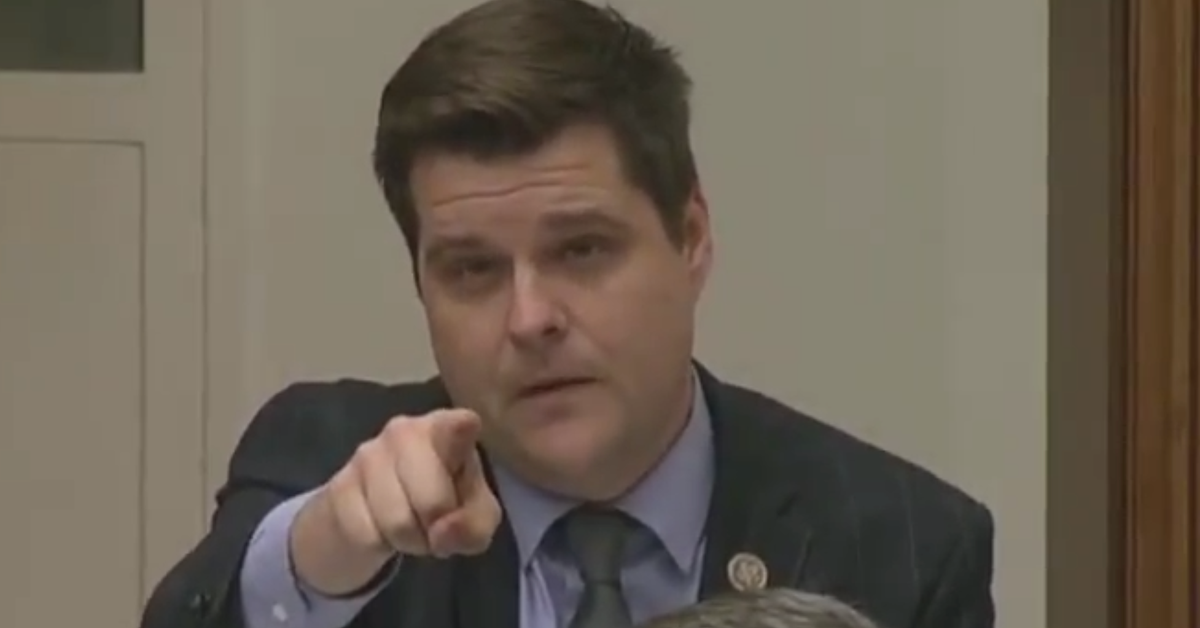 Rep. Matt Gaetz Lies About Gun Violence, Tries To Eject Parkland Parent ...