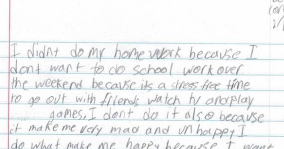 Kid's Note About Not Doing His Homework Makes Some Seriously Solid ...