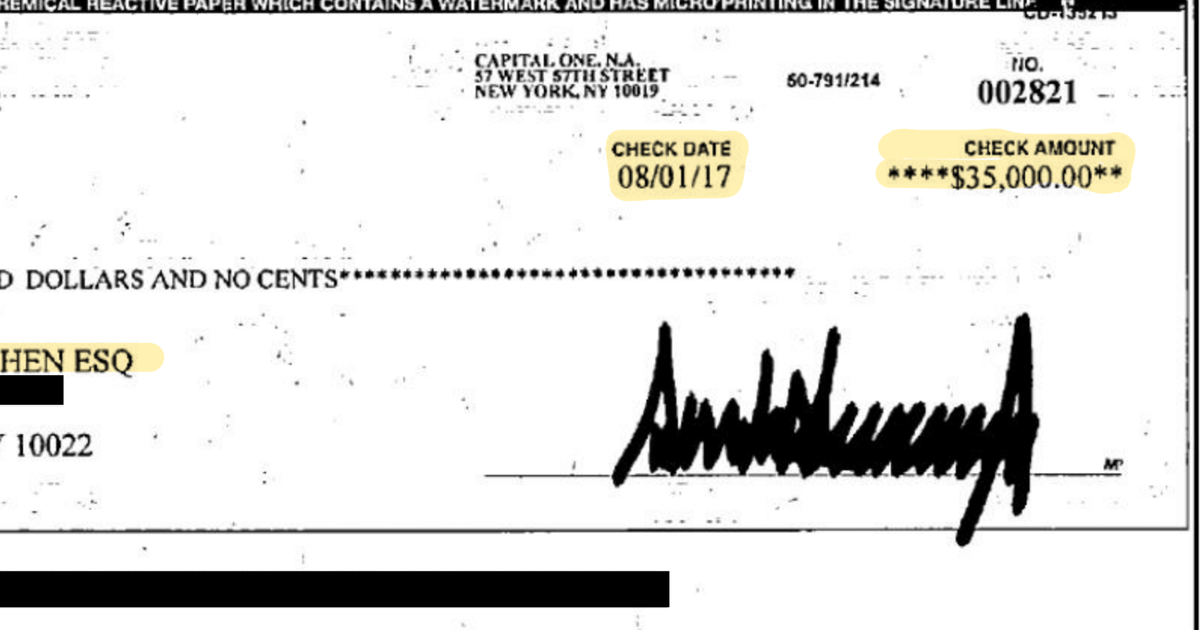 Michael Cohen Reveals Cheques Allegedly Signed By Trump To Silence ...