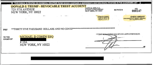 Michael Cohen Reveals Cheques Allegedly Signed By Trump To Silence ...