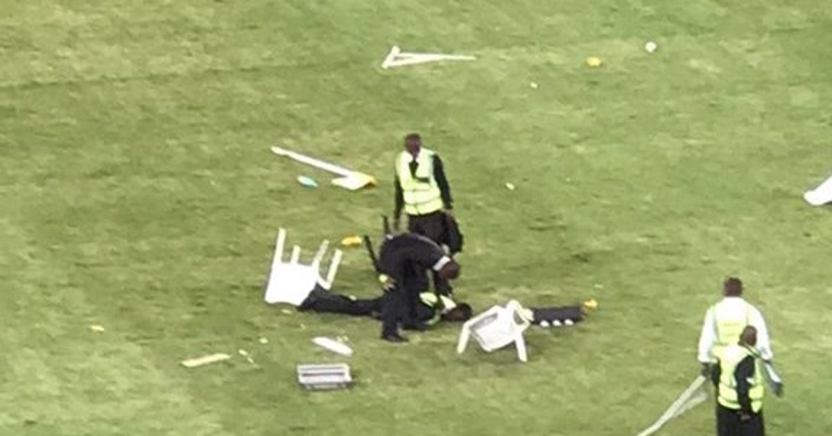 People Want Justice For The Security Guard Beaten Unconscious By Fans ...