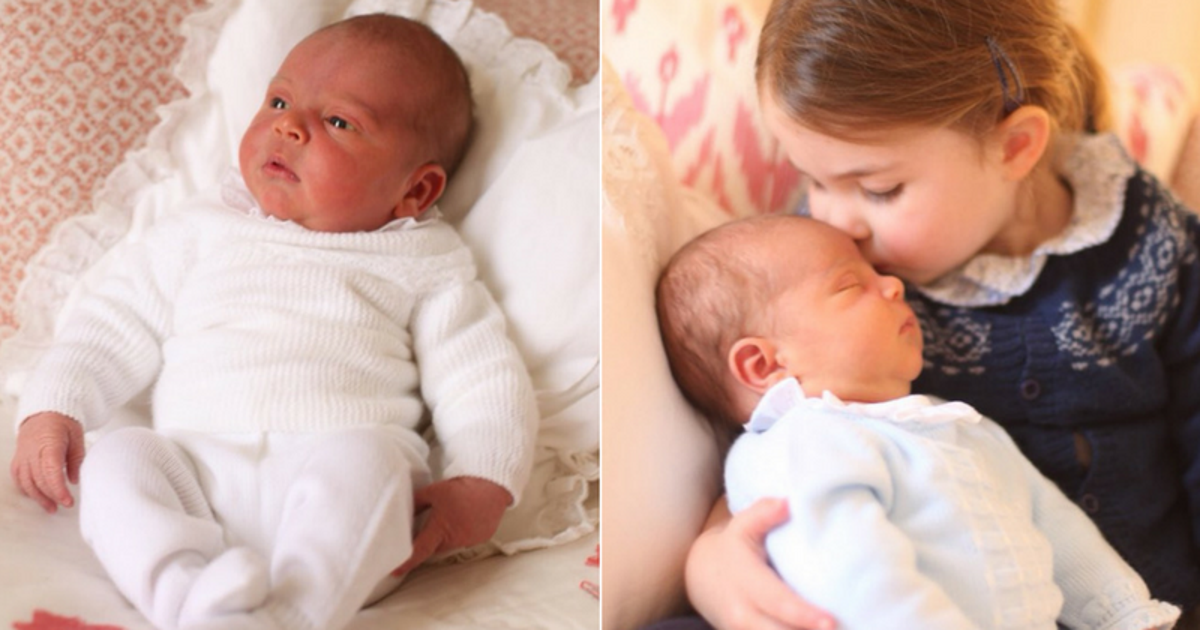 Prince Louis' 1st Official Photos Include Portrait With Sister ...