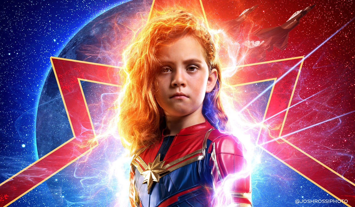 Dad Transforms Daughter Into Captain Marvel In Epic Photos | HuffPost Life