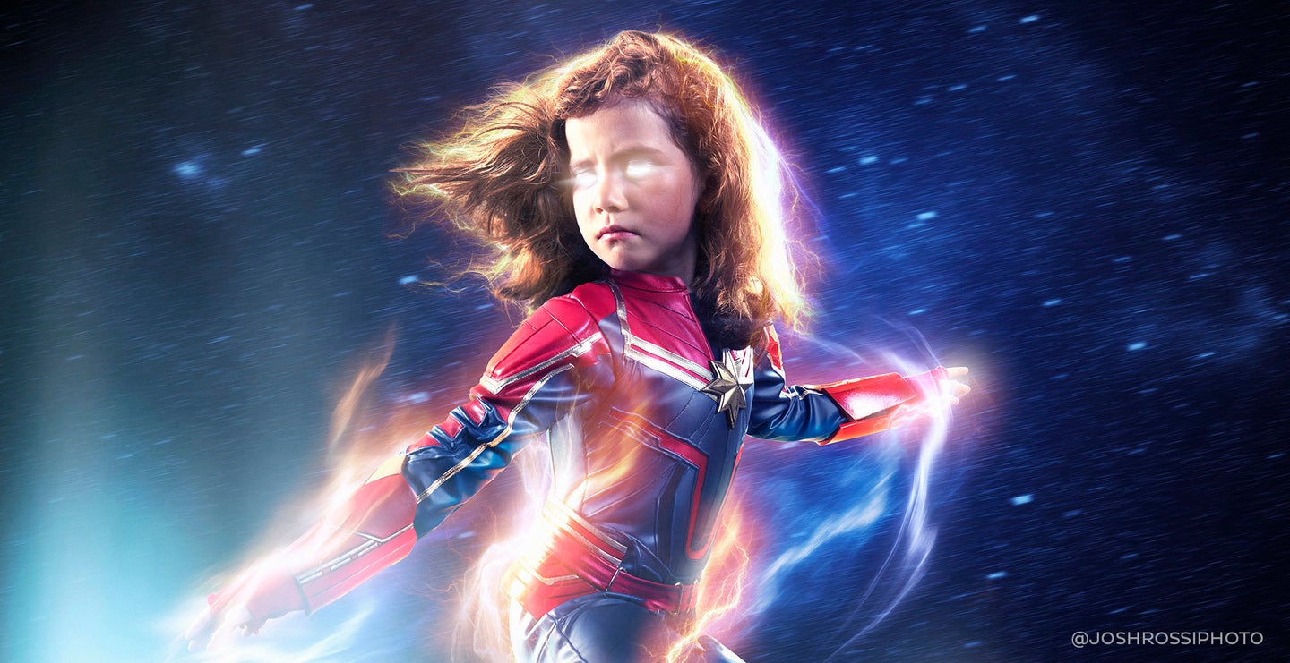 Dad Transforms Daughter Into Captain Marvel In Epic Photos | HuffPost Life