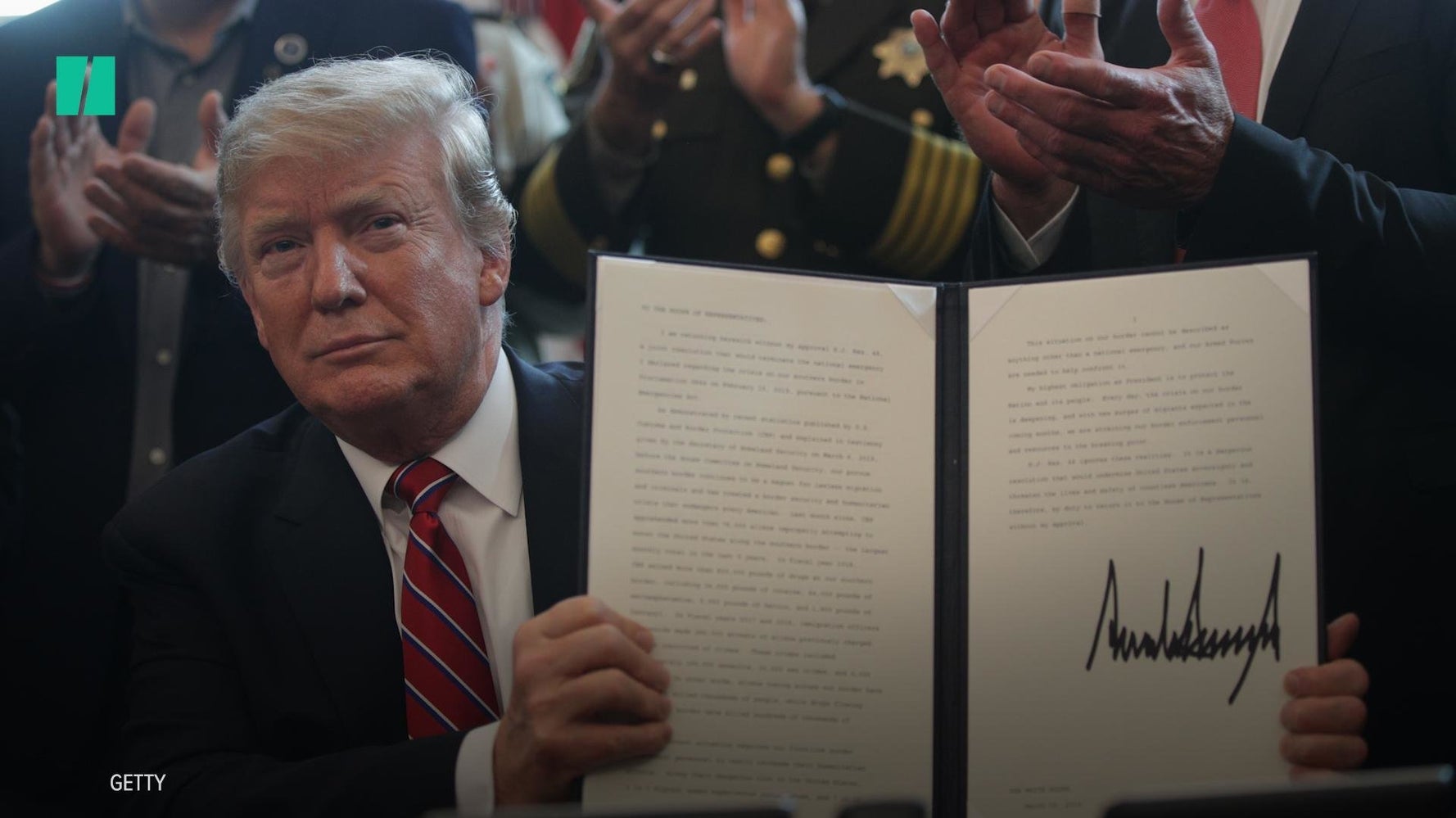 Trump Vetoes National Emergency Block | HuffPost