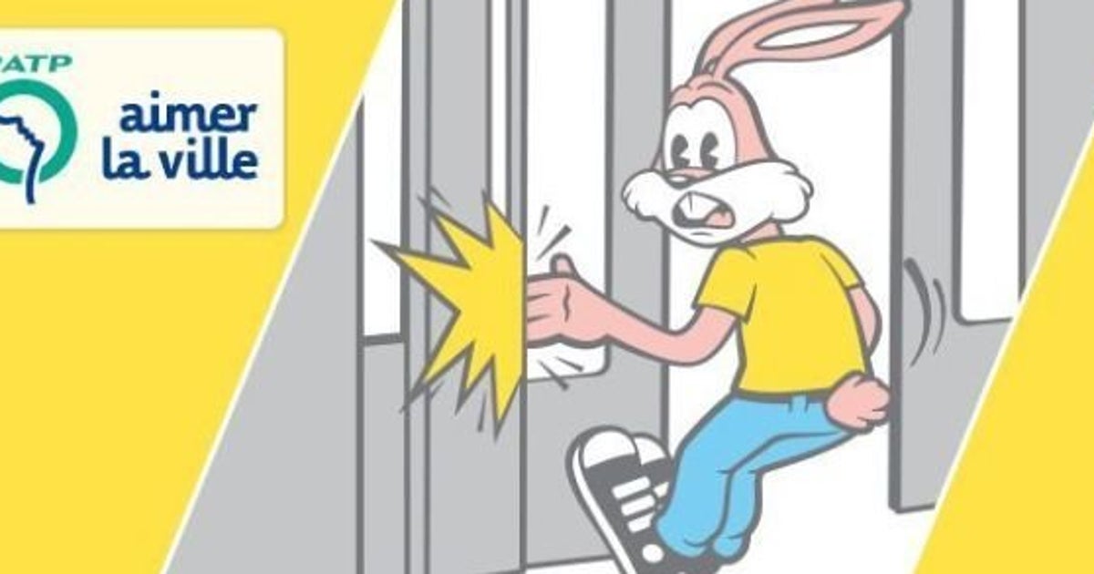 PHOTOS. Le lapin de la RATP s'appelle "Serge" et il fait peau neuve ...