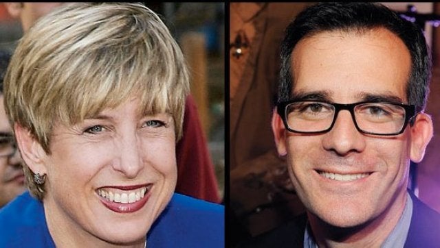 Eric Garcetti, Wendy Greuel: Hollywood Choses Sides In The Los Angeles ...