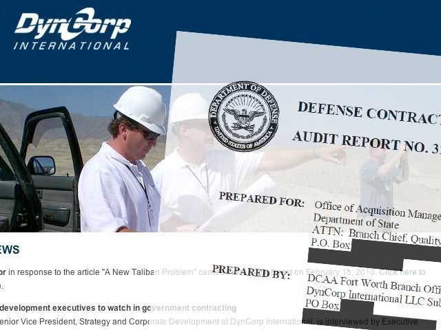DynCorp Audit Finds Poor Controls On Millions Of Dollars In Afghan ...