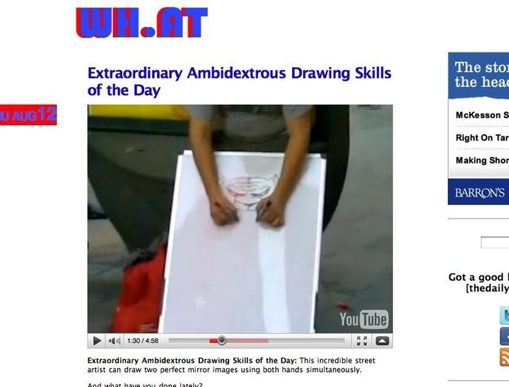 Ambidextrous Drawing: Artists Shows Off Extraordinary Skills (VIDEO ...