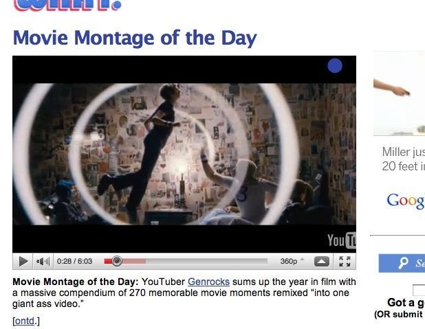 2010 Movies Montage Sums Up Year In Film With 270 Memorable Moments ...