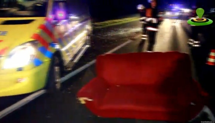 Couch Causes Car Crash In Netherlands (VIDEO) | HuffPost The World Post