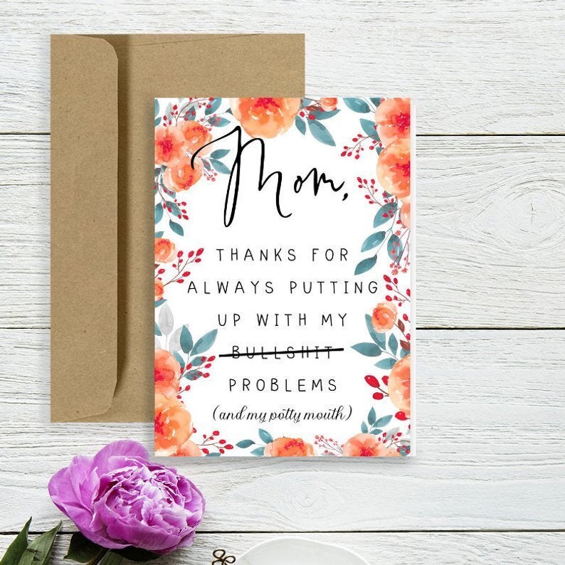 19 Funny Mothers Day Cards For Your Foul Mouthed Mom Huffpost Life