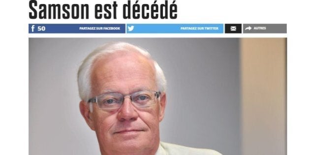 Le chroniqueur J.-Jacques Samson du Journal de Québec est décédé ...