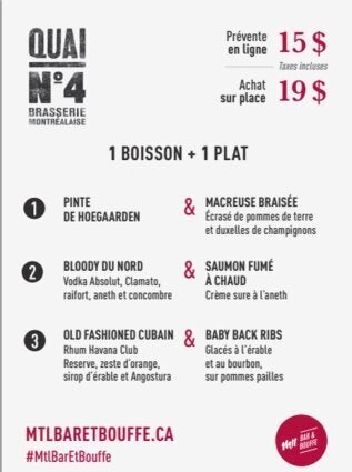 Montréal Bar & Bouffe : des restos-bars dévoilent leurs meilleurs ...