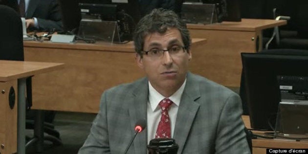L'ex-député libéral Vincent Auclair devant la commission | HuffPost Politique