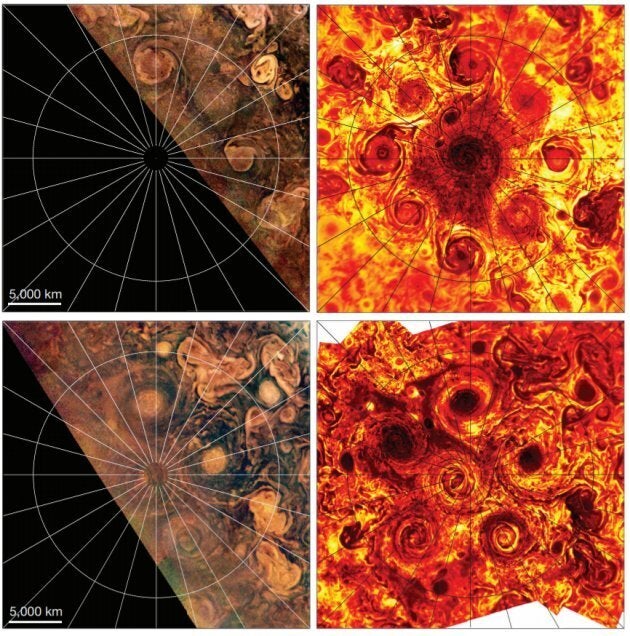 Les images stupéfiantes de Jupiter prises par Juno enfin décryptées ...