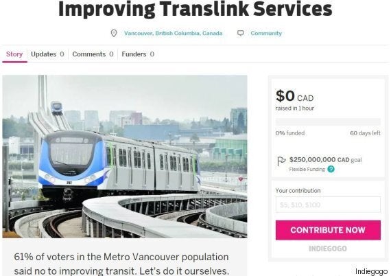 TransLink Crowdfunding Could Be $250-Million Plan B | HuffPost British ...