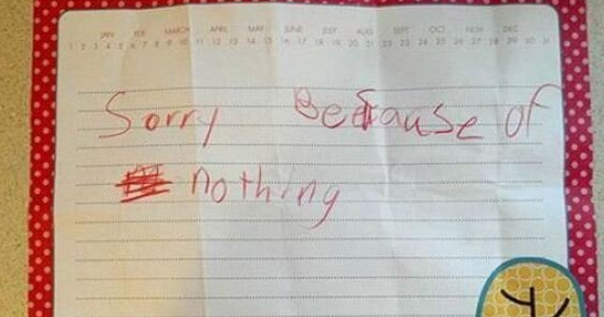 Kids' Sorry I'm Not Sorry Notes Say Everything | HuffPost Parents