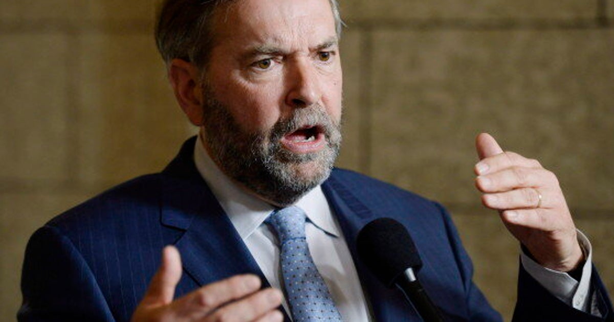 Thomas Mulcair Calls Plan To Recoup $2.75M From NDP 'A Political Game ...