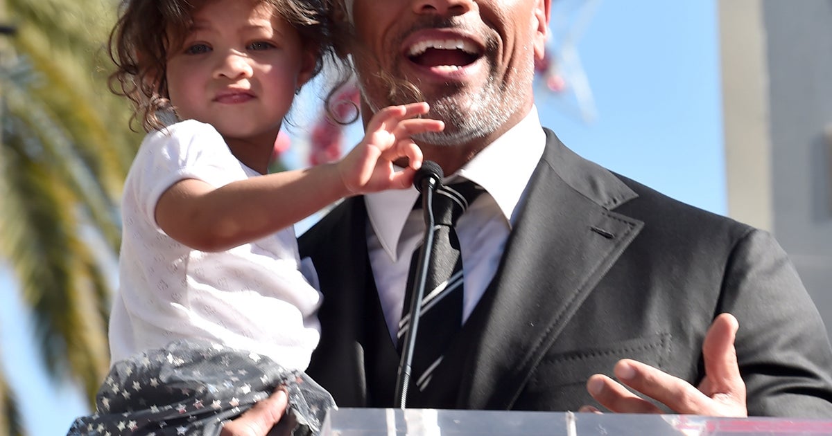 Dwayne Johnson’s Baby Girl Was The Highlight Of His Hollywood Walk Of ...