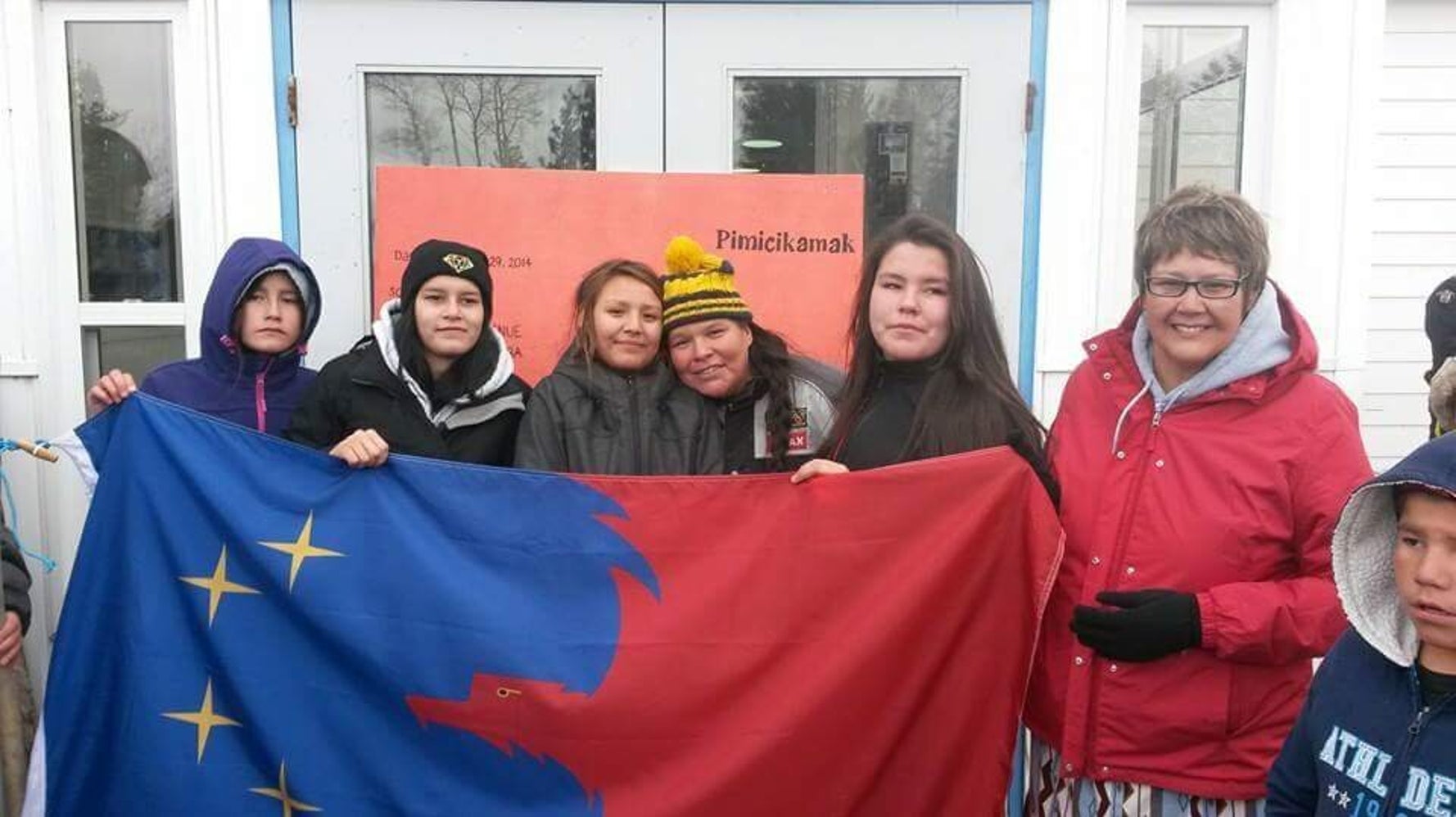 Flag of the Pimicikamak Cree Nation, an indigenous tribe of Manitoba ...