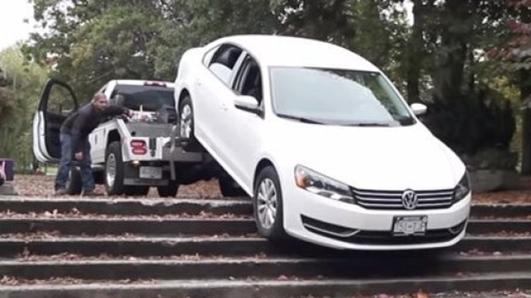 UBC Cars Get Stuck On Same Set Of Stairs Twice In A Week (VIDEO ...