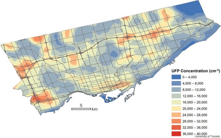 Toronto Air Quality Map Shows Where It's The Worst In The City ...