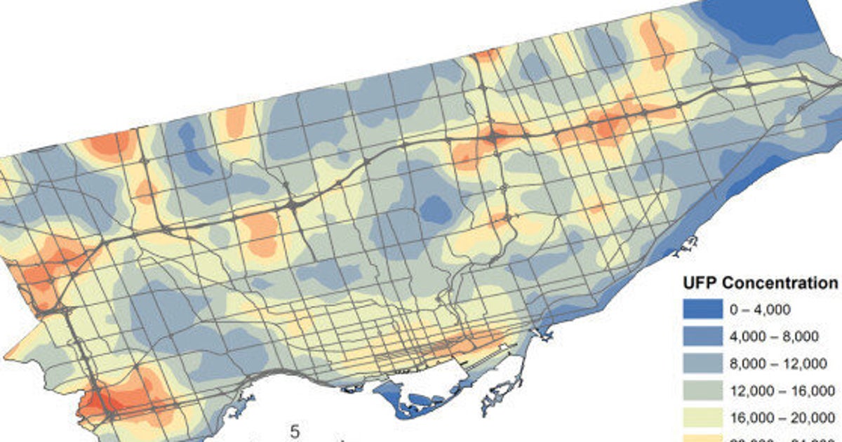 Toronto Air Quality Map Shows Where It's The Worst In The City ...