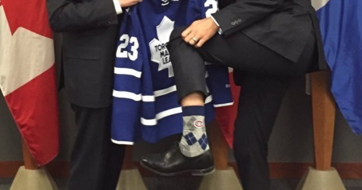 Justin Trudeau's Habs Socks Make Special Appearance At John Tory ...