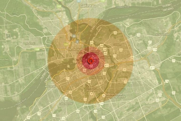 Hiroshima Bomb Visualization Tool Shows Reach Of Devastating Device On ...
